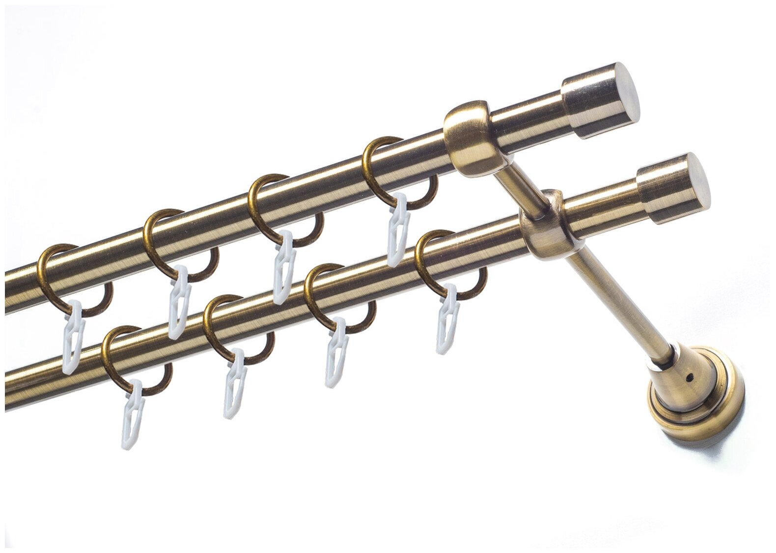 Карниз для штор 2,4 метра AICITY16 классик 22 бронза/ гардина для штор/