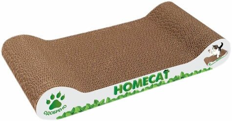 HOMECAT когтеточка картонная Мятная волна 48 х 25 х 8 см (1 шт)