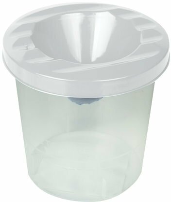 Стакан-непроливайка пифагор, белый, прозрачный, 191309