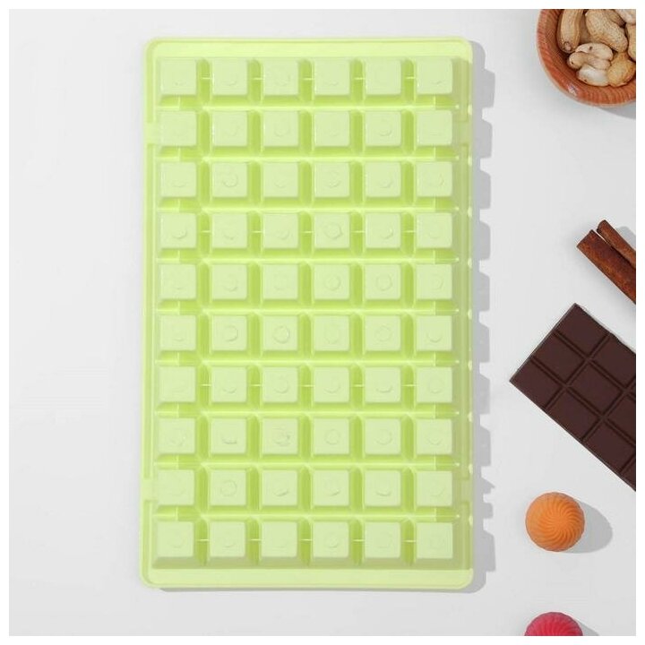 Форма для льда ТероПром 6900620, 60 ячеек, 29×17,5×2 см, товар без выбора конкретного цвета, 6900620
