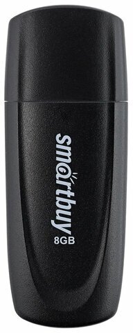 Флеш-диск 8 GB SMARTBUY Scout USB 2.0, черный, SB008GB2SCK