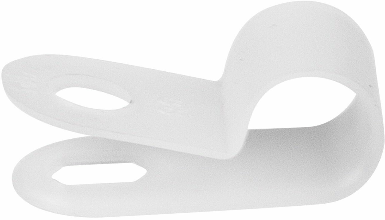 Серьга для кабеля нейлоновая СНК 6мм белая (50шт/упак) REXANT