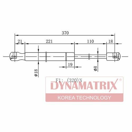 Амортизатор багажника Dynamatrix-Korea DGS034249 для BMW 3 серия E90