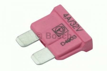 Предохранитель 4А розовый (упаковка 100 шт.), BOSCH 1904529902