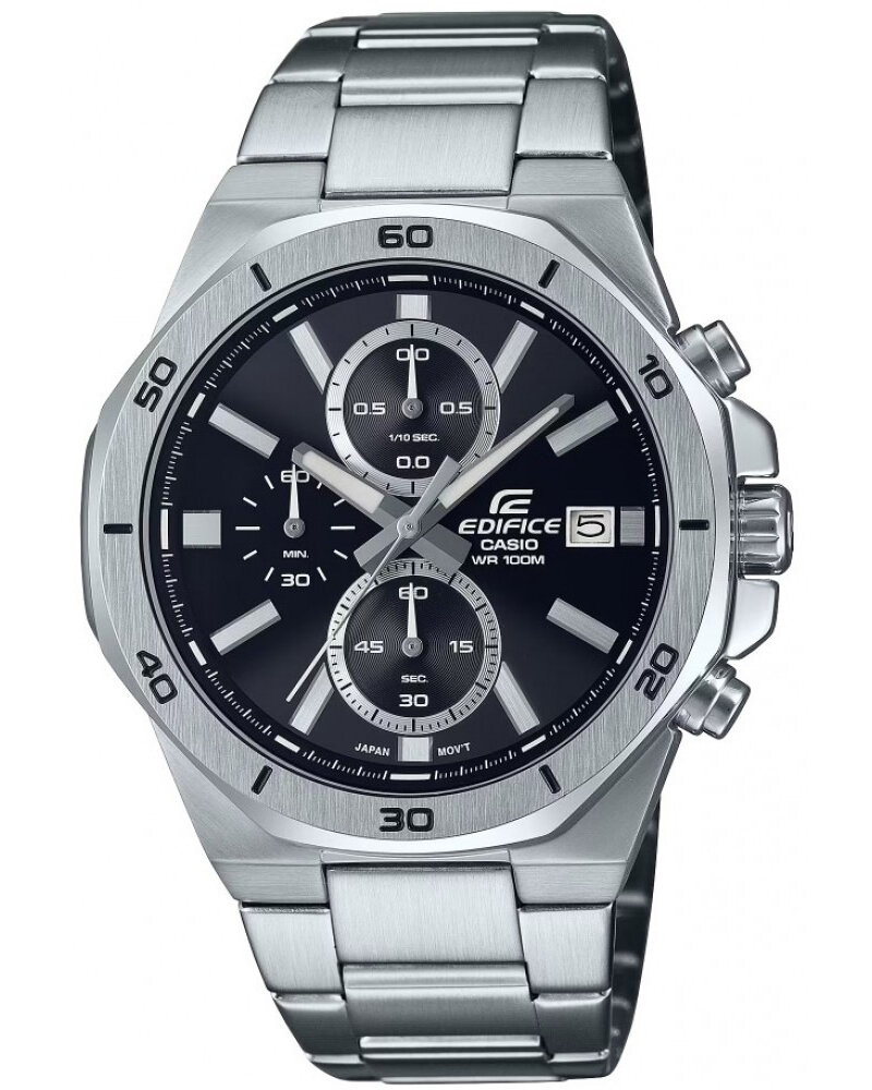 Наручные часы CASIO Edifice, черный/серебряный — фото 1