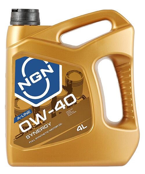 Масло моторное синтетическое Synergy A-Line 0W-40, NGN V272085312, 4 л