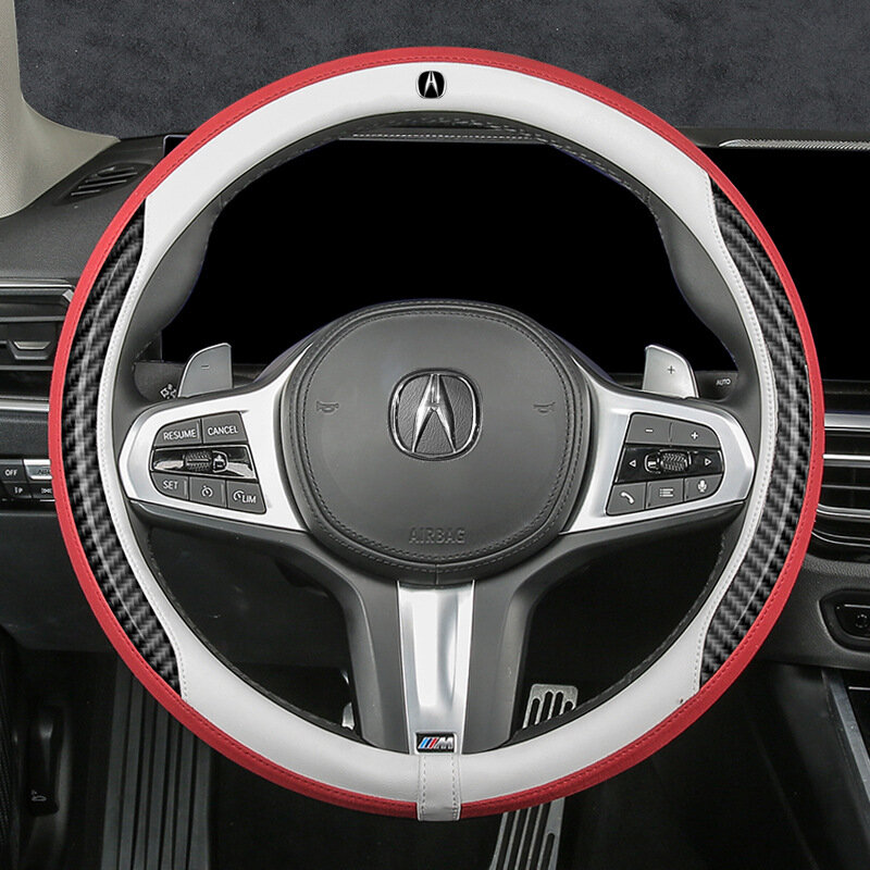 Чехол на руль YATE, для Mitsubishi, Subaru, Acura, круглый, мех, 38см