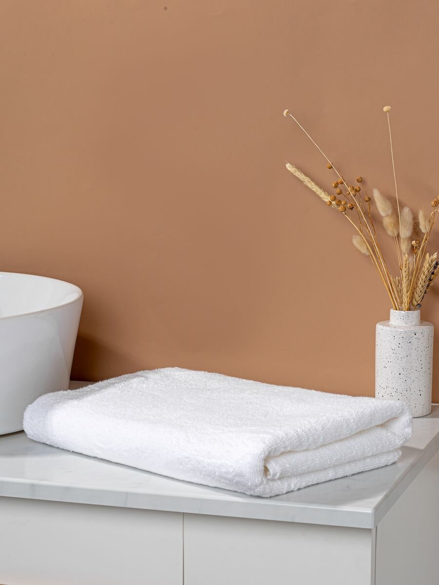 Махровое полотенце 70х140 см. Sandal Premium , плотность - 500 гр, цвет - белый