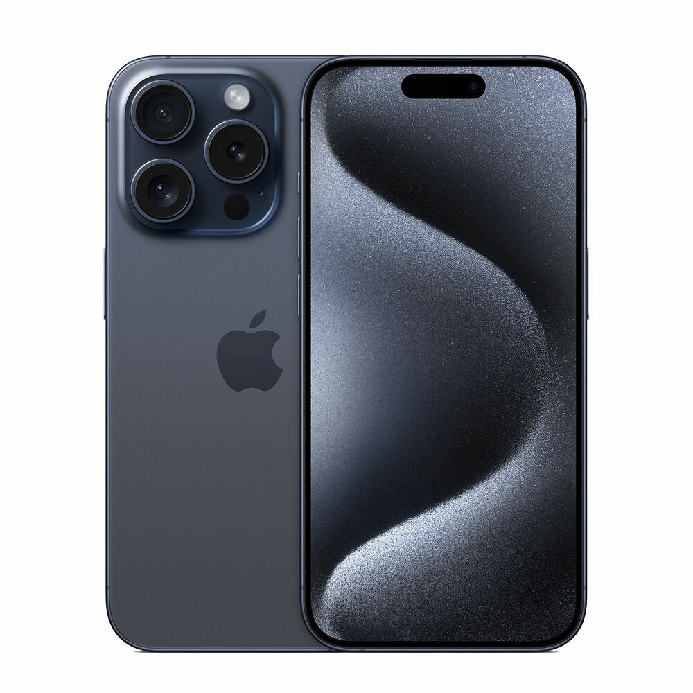 Смартфон Apple iPhone 15 Pro 256 ГБ, Dual: nano SIM + eSIM, синий титан