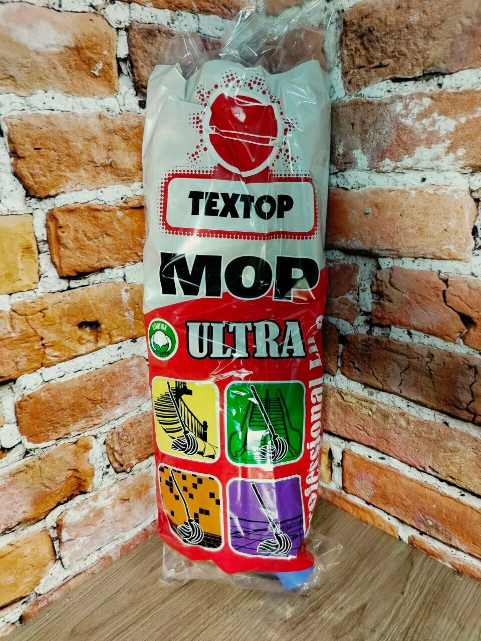 Textop Mop Ultra Моп хлопковый веревочный с пластиковым винтовым наконечником