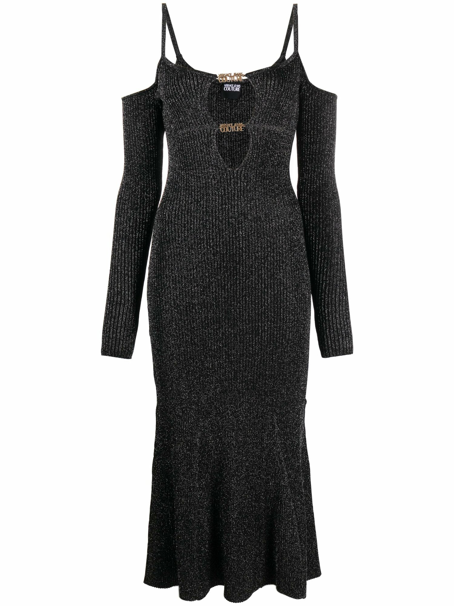 Платье Logo cut-out midi dress