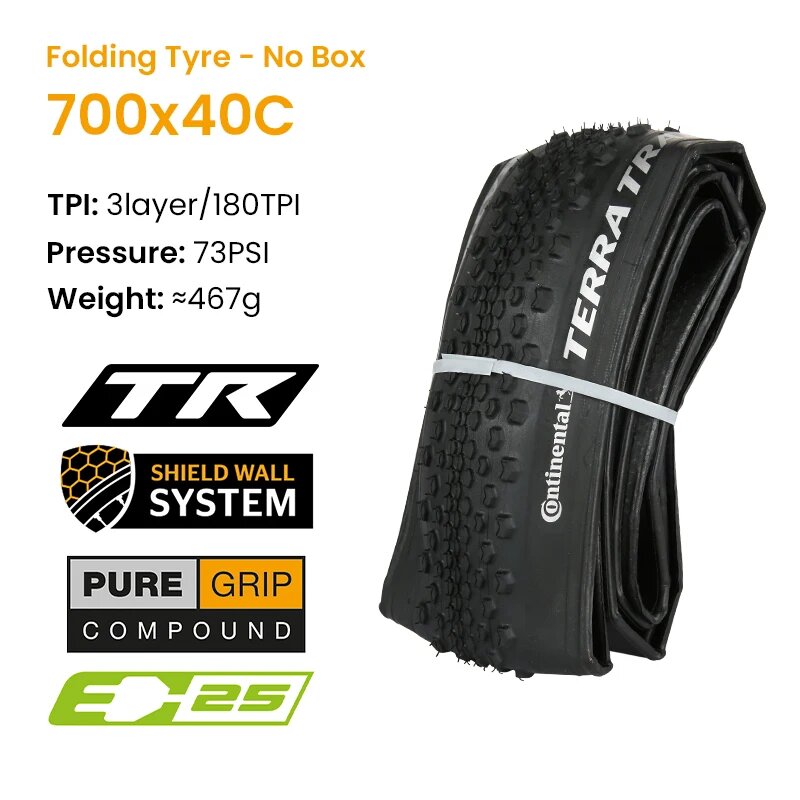 Continental Terra Trail 700x40C Tubeless Ready велошина 1pce 700x40 Black