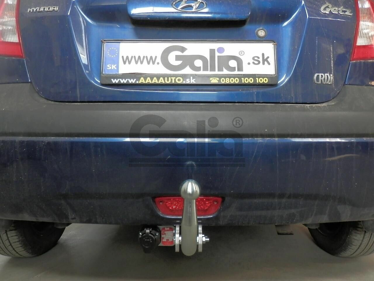 Оцинкованный фаркоп на Hyundai Getz 2006-2011 (без электрики), Galia H068A