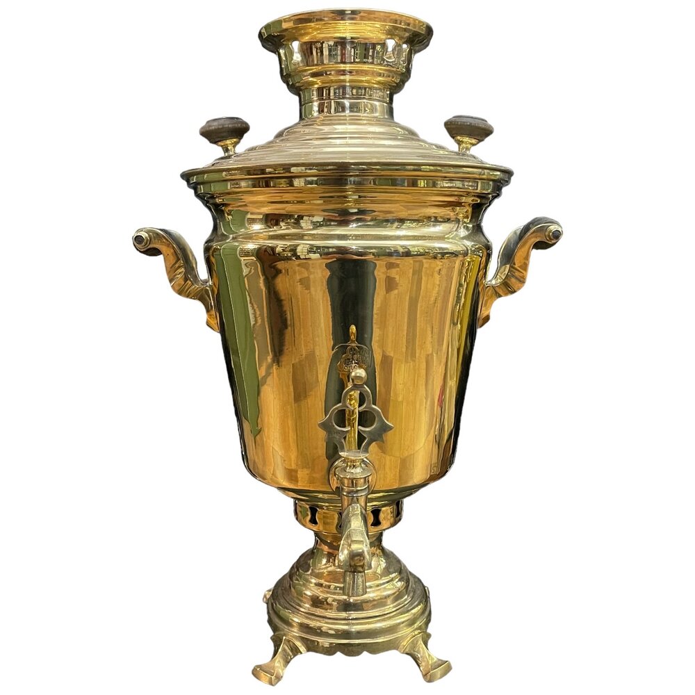 Самовар жаровой "Рюмка" 1924-1956 гг, 4 л, Артель "Медник" г. Суксун, СССР