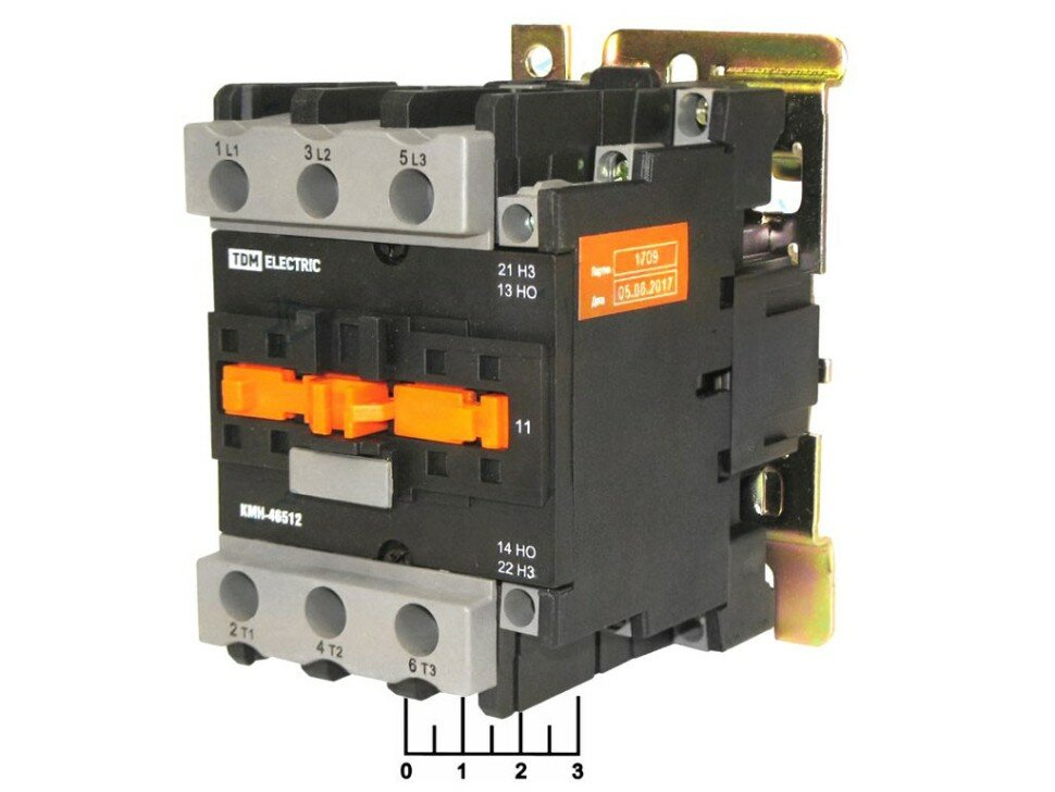 Контактор (пускатель) 400V 65A КМН-46512 TDM (дополнительные контакты NO+NC)