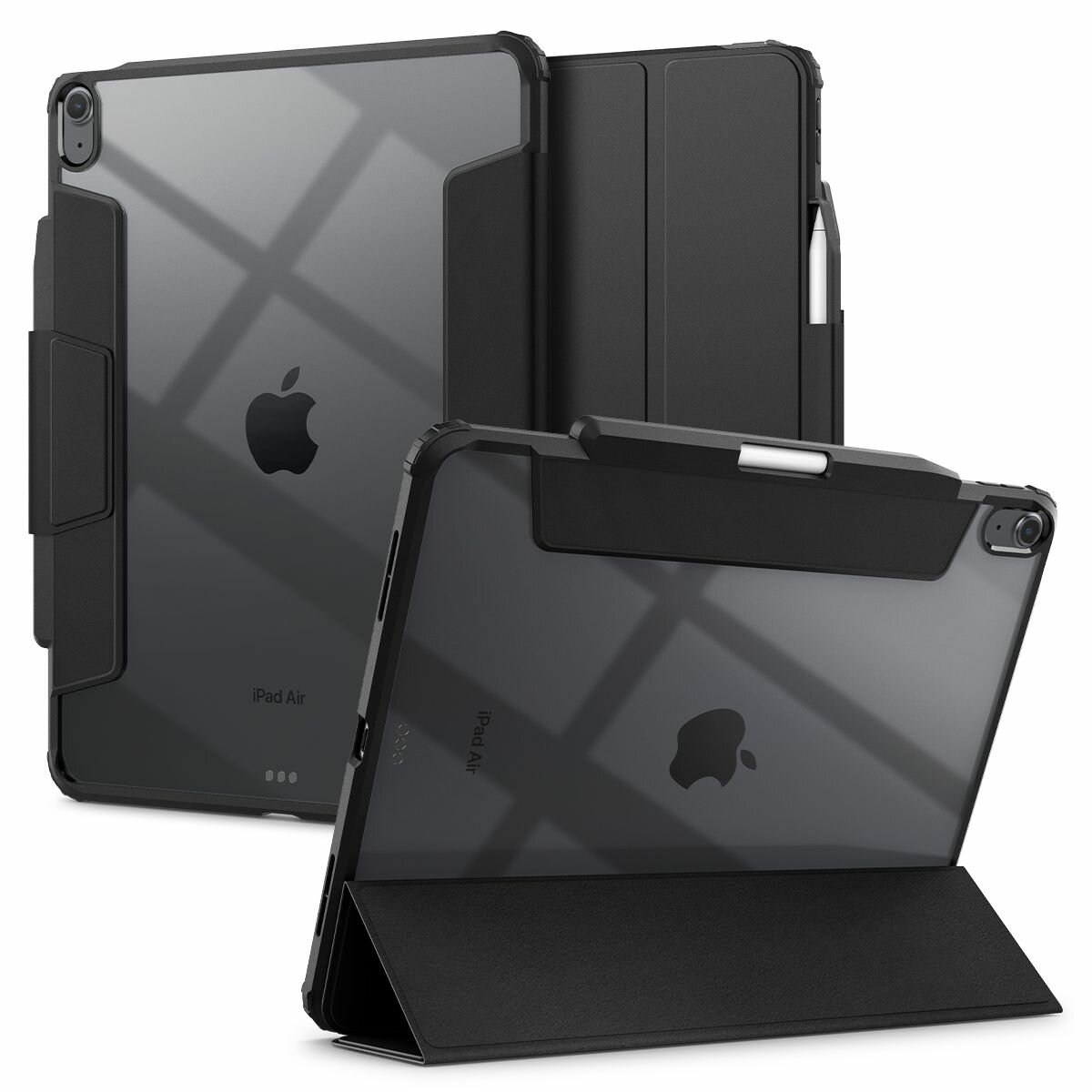 Чехол Spigen на Apple iPad Air 13 (2024) (ACS07668) Ultra Hybrid Pro / Спиген Чехол для Эпл Айпад Аир Противоударный, Черный