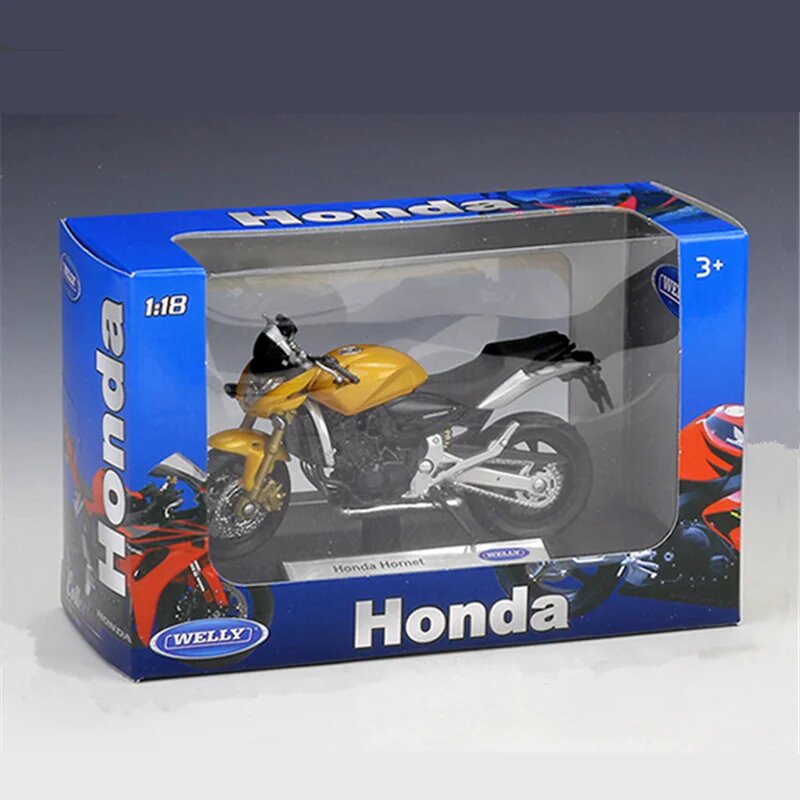 Металлическая модель мотоцикла Welly HONDA Hornet 1:18 With retail box