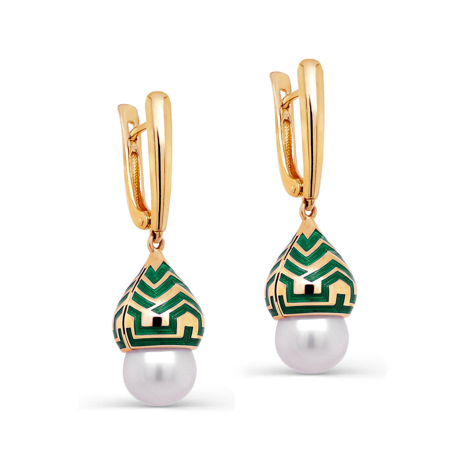 Подвеска для серег, серебро, 925 проба, жемчуг