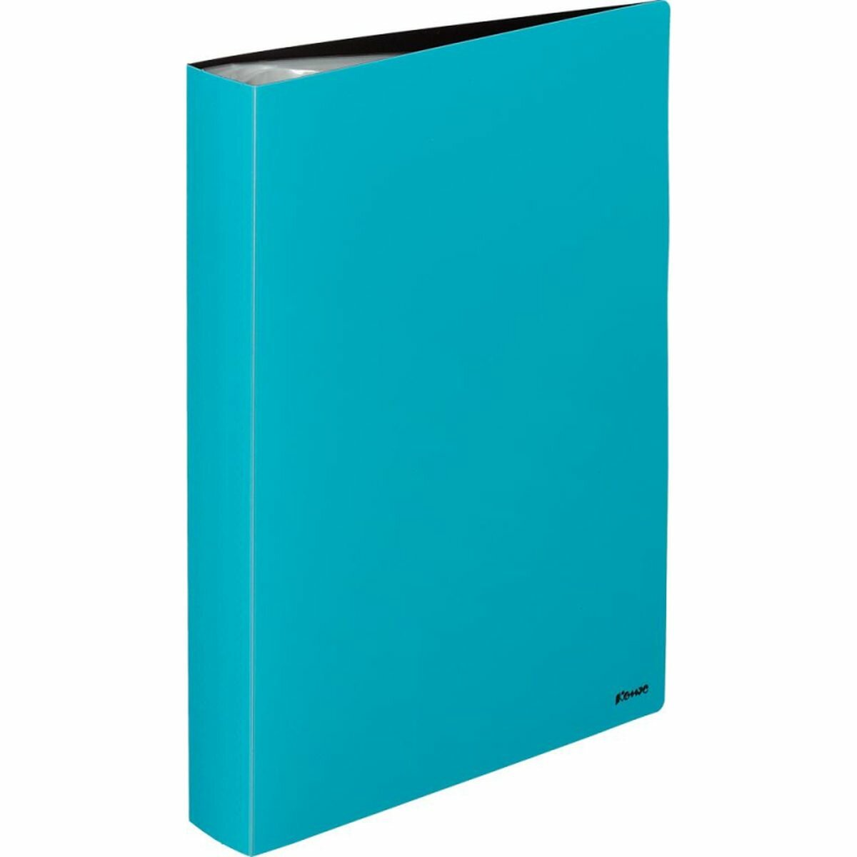 Папка файловая 80 вкладышей Комус (А4, голубая, с карманом для CD/визитки) (172105)