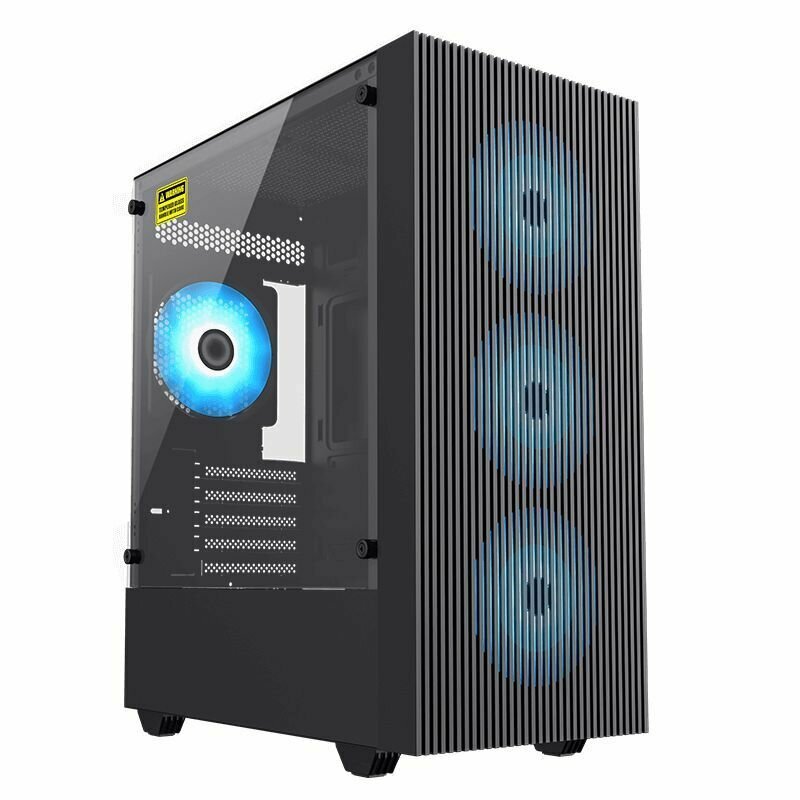 Корпус GameMax Edge, черный, Micro-Tower, Micro-ATX Mini-ITX, без БП, 38 см х 20 см х 45 см