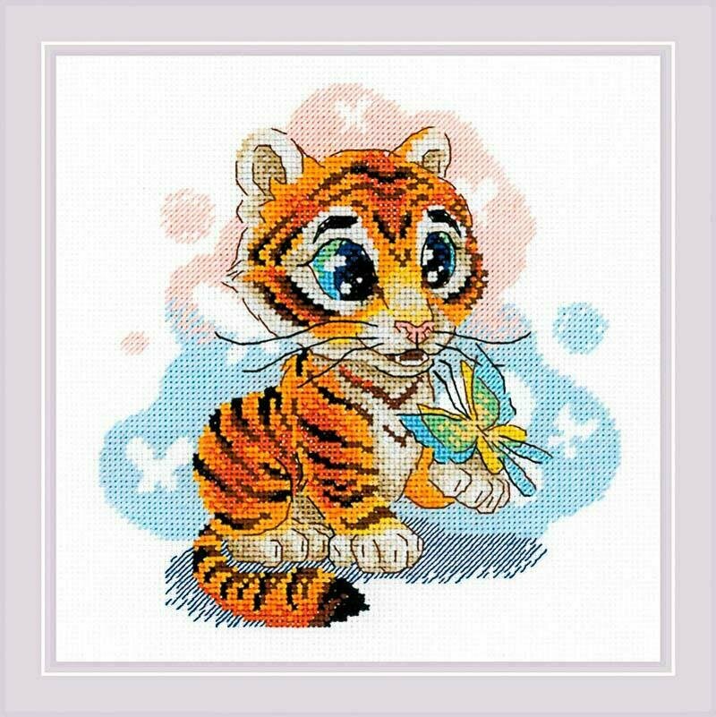 Набор для вышивания RIOLIS Сотвори Сама 1976 "Любопытный тигрёнок"