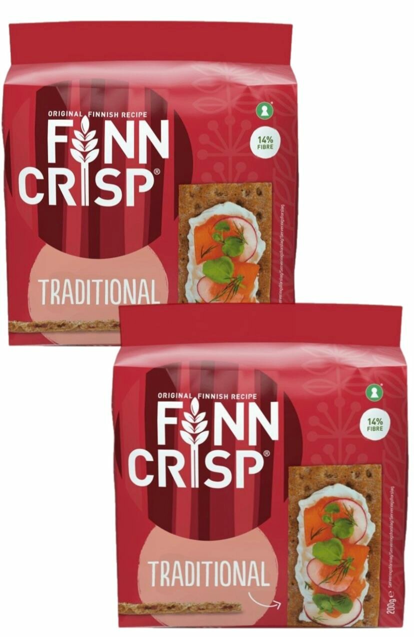 FINN CRISP традиционный 2x200 г, (из Финляндии)