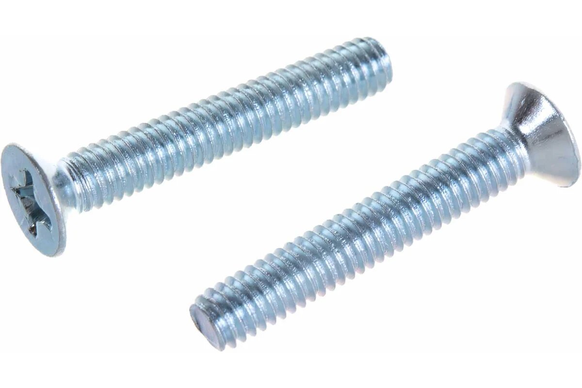 Метизный двор Потайной винт M4x25 DIN 965, 100 шт, резьба M4 для мебели и крепления