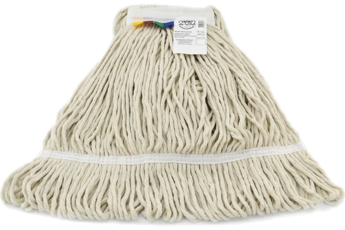 A-VM МОП кентукки, 350 г, хлопок, белый KN1037