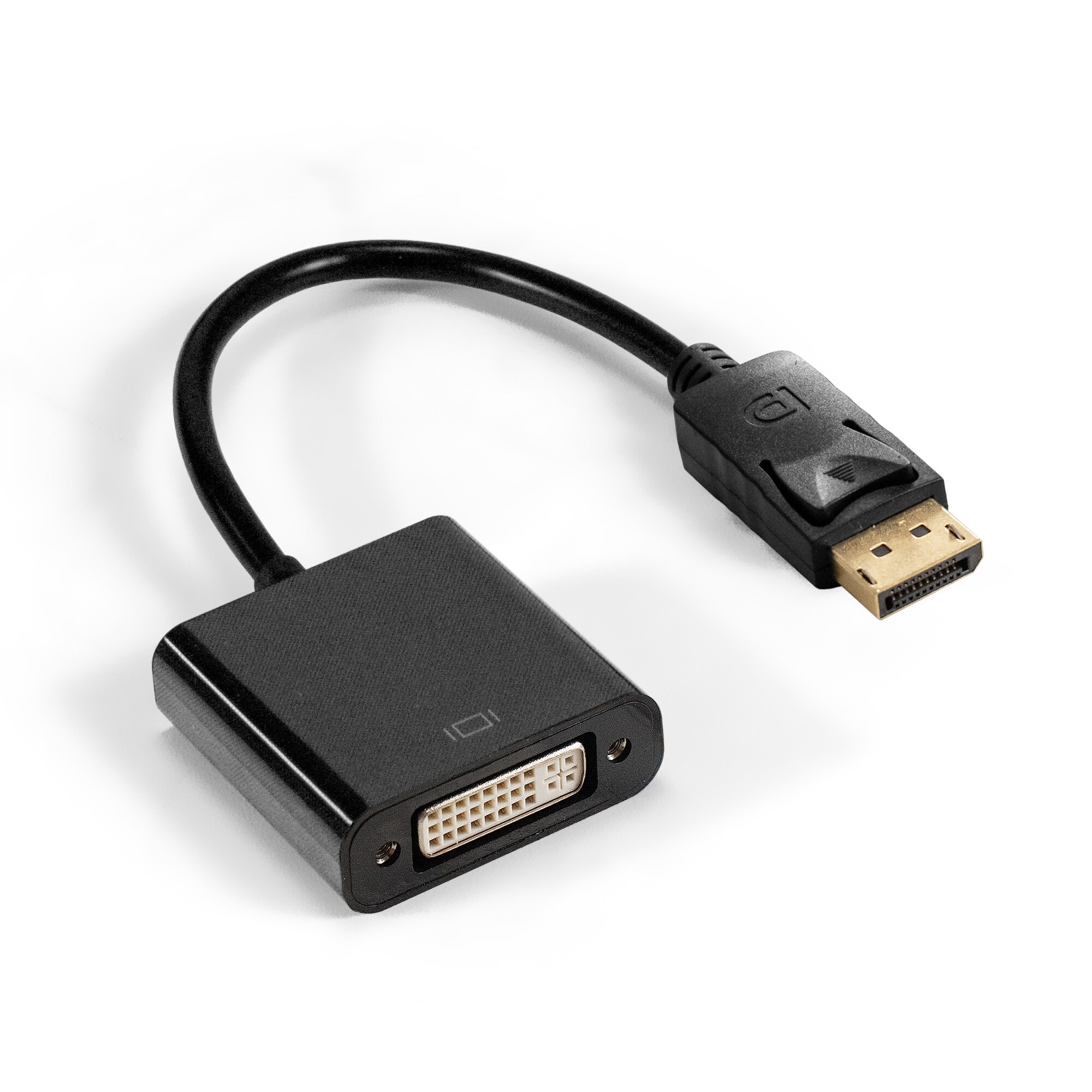 Кабель-переходник DisplayPort-DVI-D ExeGate EX-A-DPM-DVIF-0.15 (20M/29F, 0,15м, позолоченные контакты) EX294676RUS