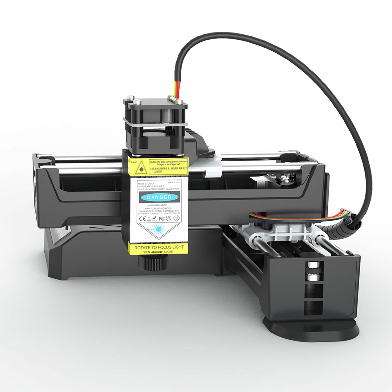 Мини лазерный гравер Easythreed ETLR001 с мощностью 0.5W, Bluetooth и USB, 300мм/мин, для поделок и логотипов