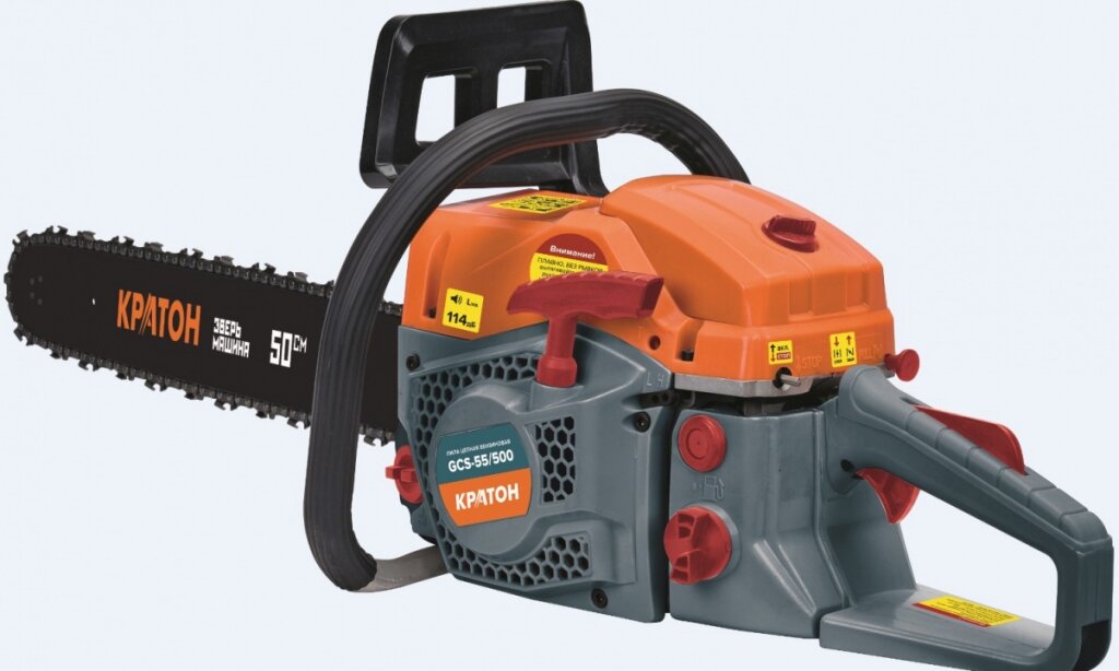 Пила цепная бензиновая Кратон "Зверь машина" GCS-55/500, 3 14 02 021