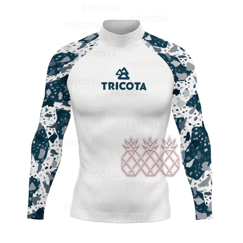 Мужская одежда для дайвинга с длинным рукавом и УФ-защитой, летняя одежда для водных видов спорта, плавания, футболки для серфинга, одежда для серфинга, одежда для плавания 5XL, XCLTRIC1401