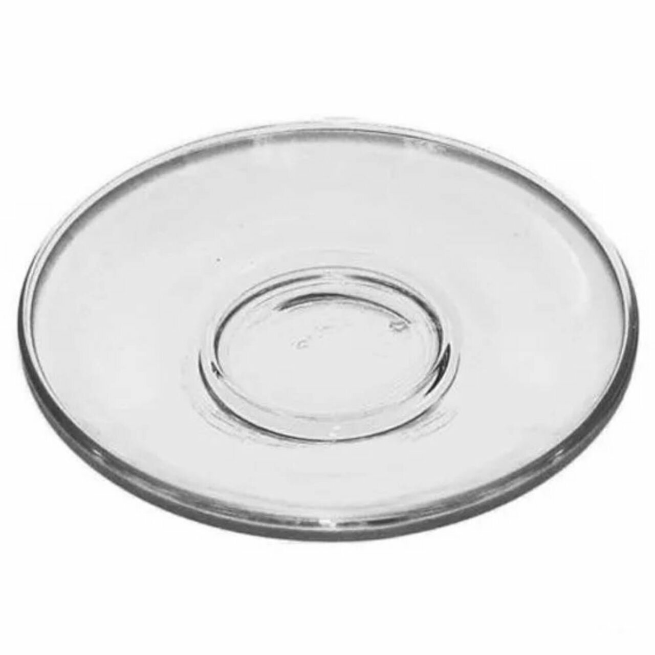 Блюдце Гламур, 13 см, стекло стильная посуда для сервировки столовых блюд