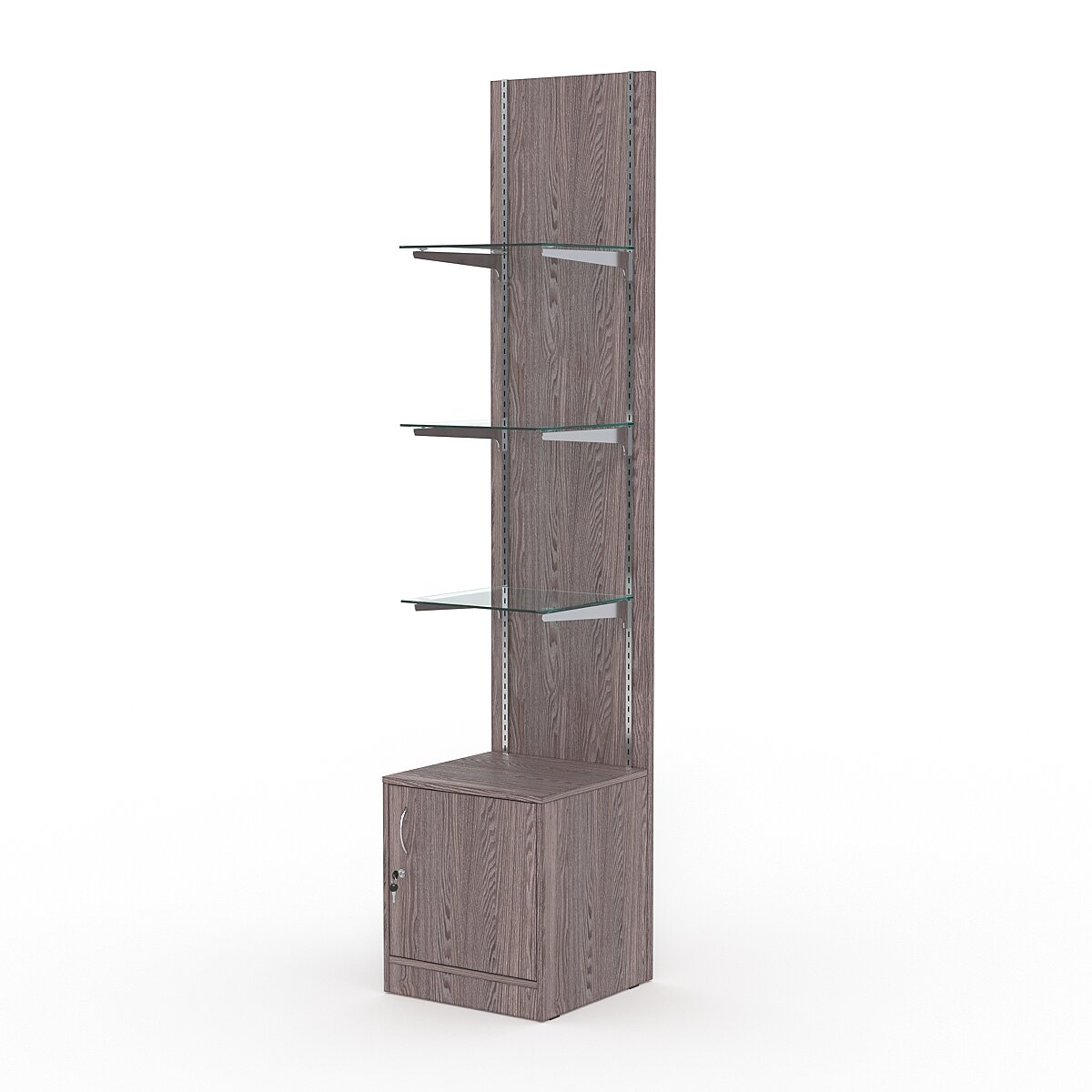 Стеллаж "астерия" №2, задняя стенка ДСП, Ясень Анкор темный - U31105