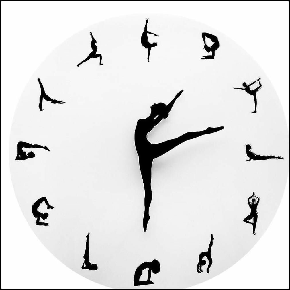 MAIDING Йога поза настенные часы-ABLUDAY-MAI