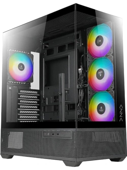 Компьютерный корпус ATX Azza TIARA черный (csaz-501b tiara)