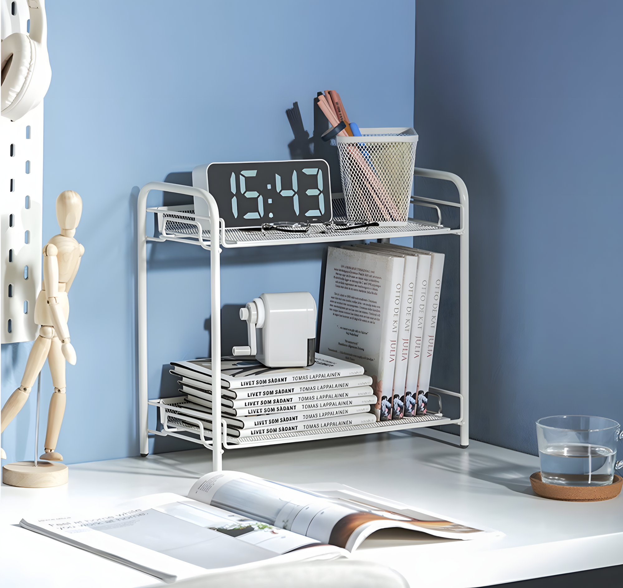 Стеллаж для хранения IKEA TEVALEN: Многоуровневая полка в скандинавском стиле для организации пространства