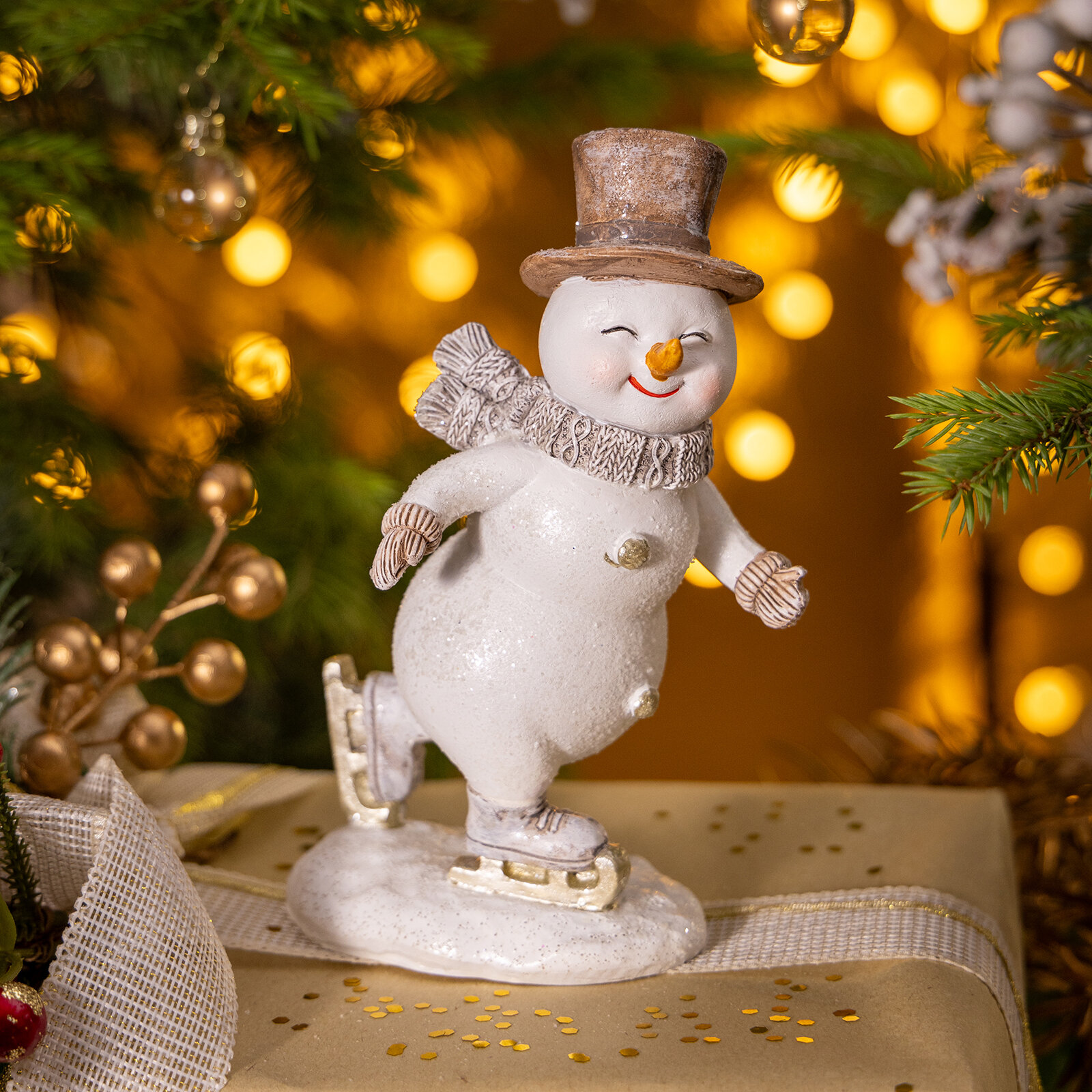 Статуэтка снеговик 14х7х17,5 см KSG-162-1290