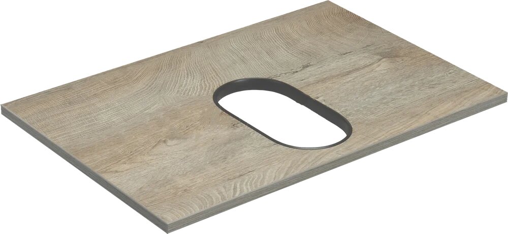 Столешница в ванную под раковину AQUATON Лофт Фабрик 60 дуб эндгрейн