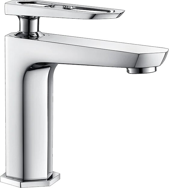 Смеситель для раковины Lemark Prizma LM3906C хром, глянцевый, кран для ванной в раковину, из латуни, рычажный, с керамическим картриджем