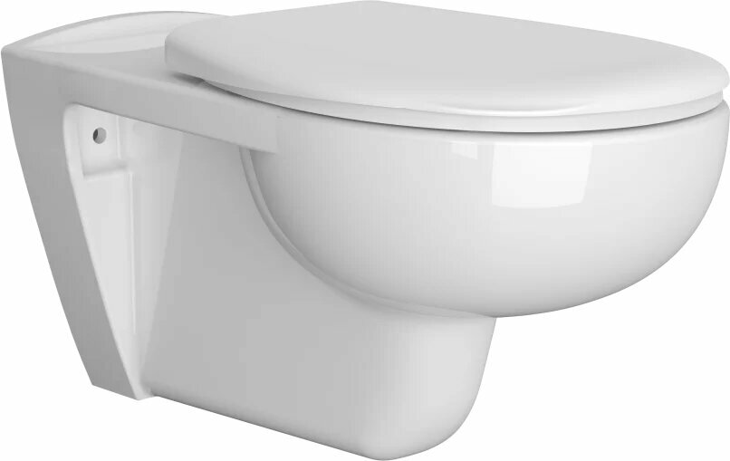 Унитаз подвесной VitrA Conforma 5810B003-6234 безободковый, овальный, для инвалидов, без бачка, фарфоровый, белый