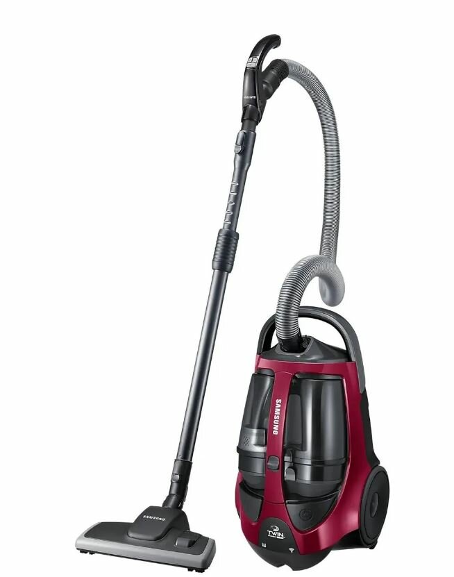 Пылесос для дома Samsung VCC885HH3P/XEV красный, экстремально мощный