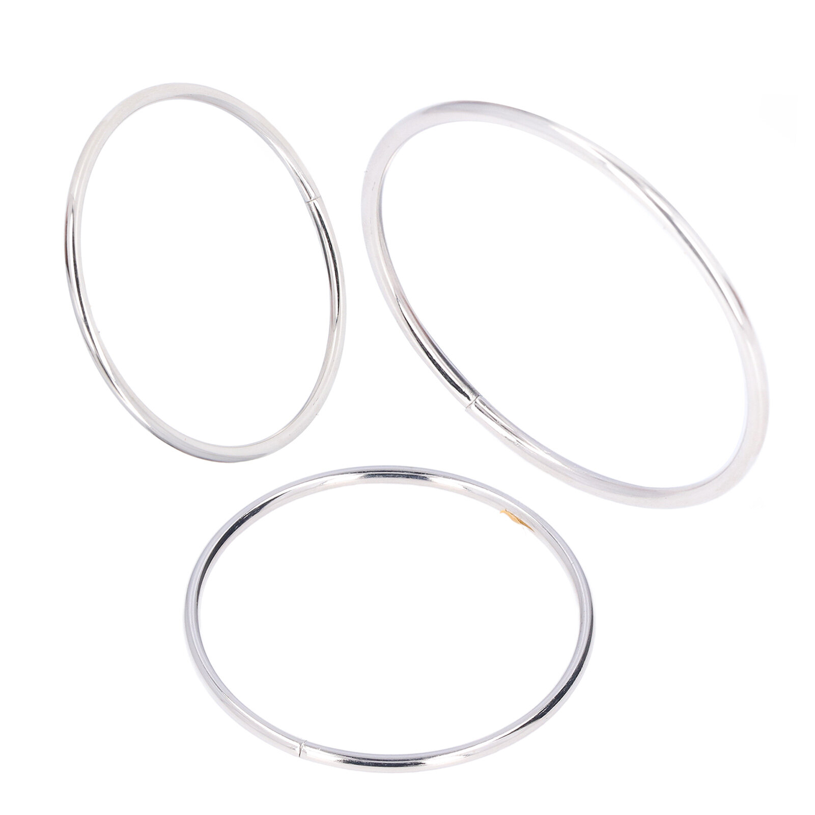 50 шт. металлические кольца, прочные, изысканные, многофункциональные, износостойкие, неувядающие металлические уплотнительные кольца для сумки, одежды, бусины 60x3 мм