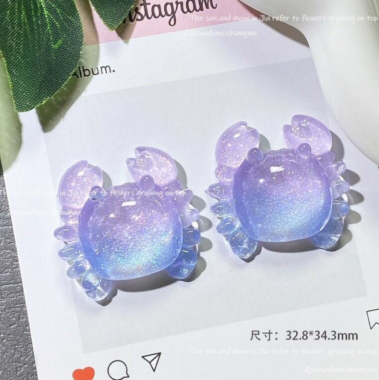 Светящийся ледяной прозрачный краб Аврора-Аксессуары для мультяшных игрушек