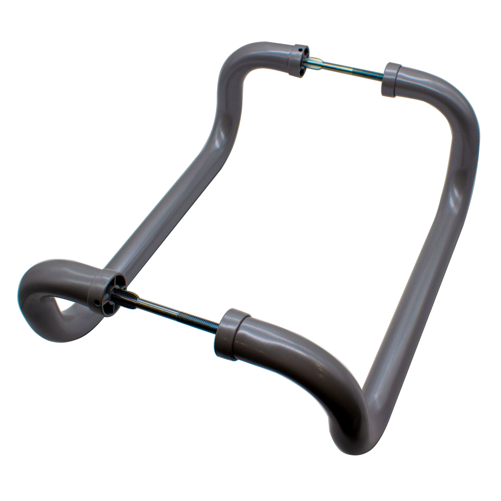 Ручка бугельная дверная, ручка скоба R350, светло-серая (серебро) RAL9006