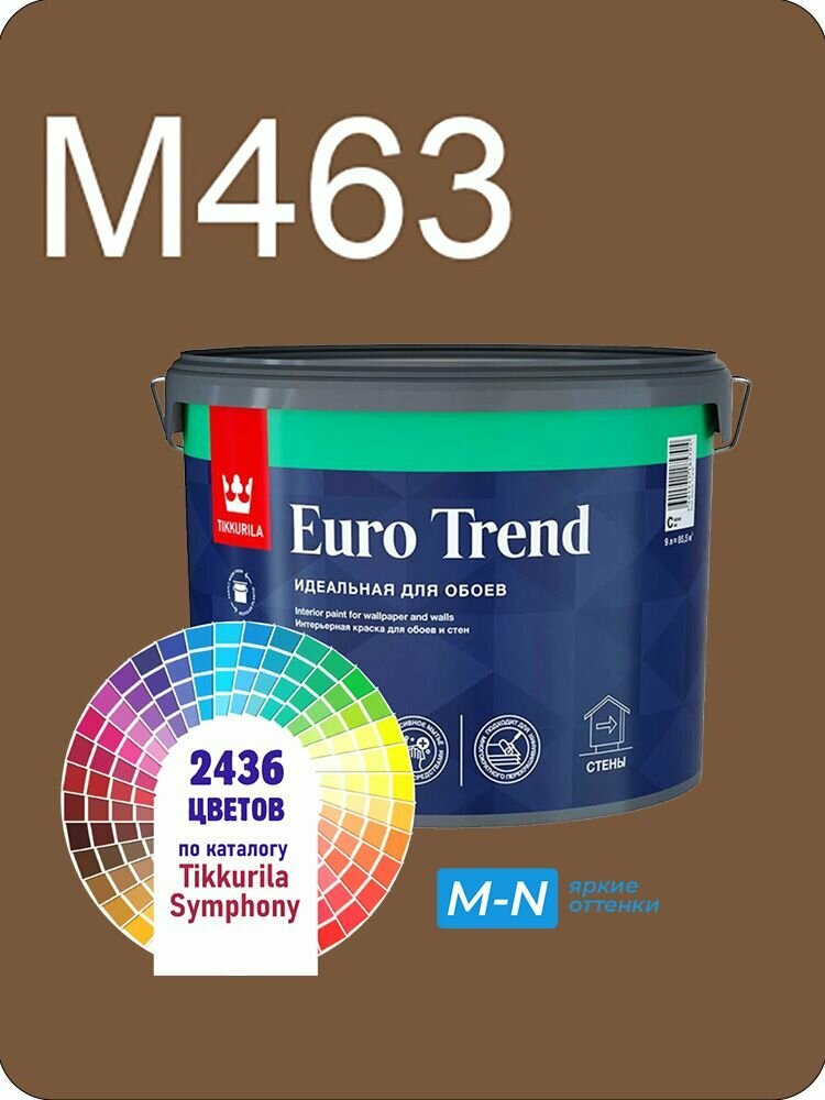 Краска для обоев Tikkurila Euro Trend 9л. яркие оттенки M463
