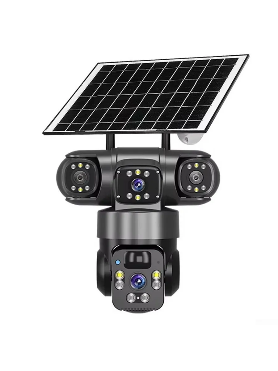 Беспроводная солнечная камера ProgTech, с двумя объективами, Full Color Night Vision, IP66