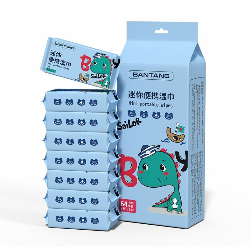 Мини-влажные салфетки для рук и лица, карманная упаковка, одноразовые салфетки для путешествий и гигиены 128 шт