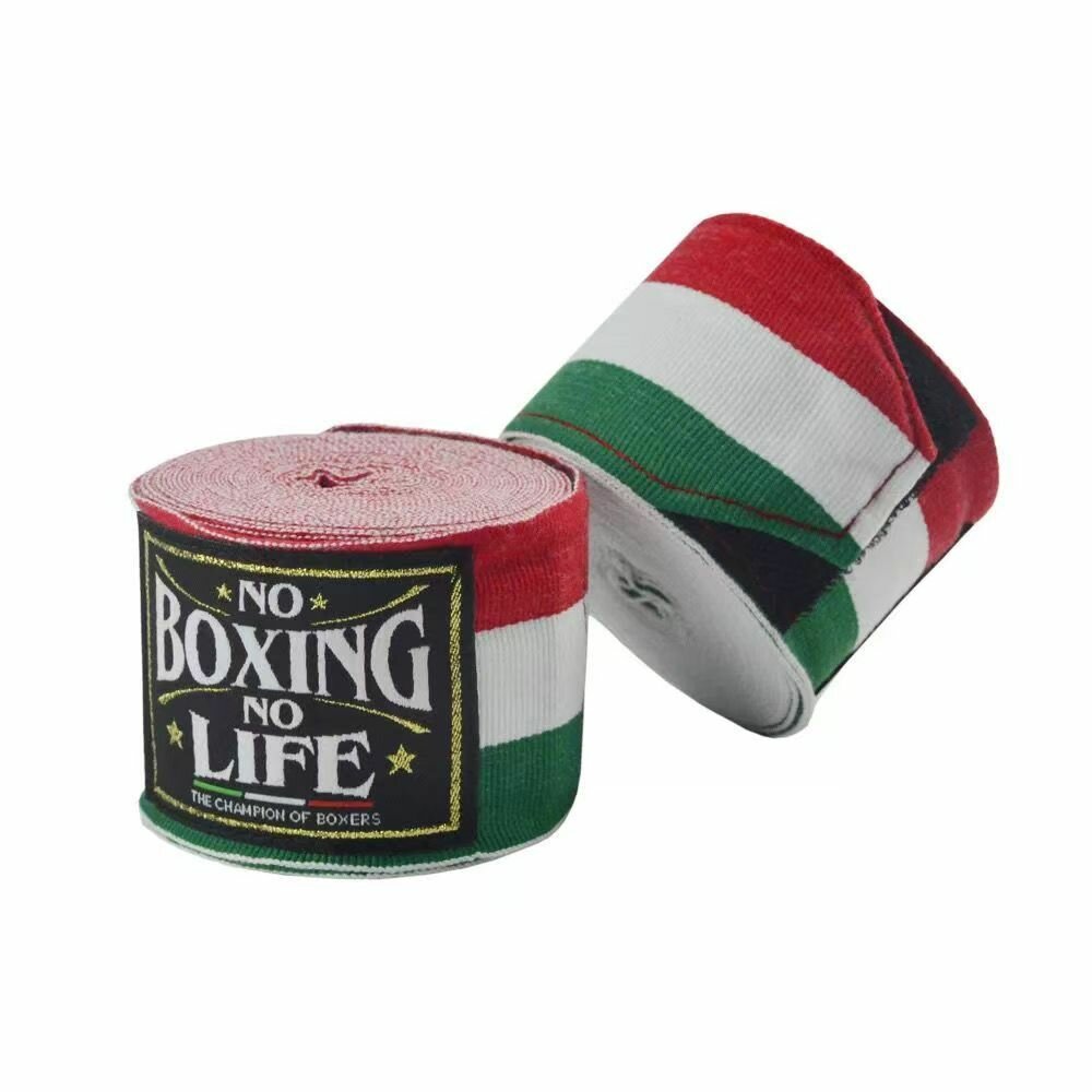 Боксерские бинты с микроэластичностью "No Boxing No Life"