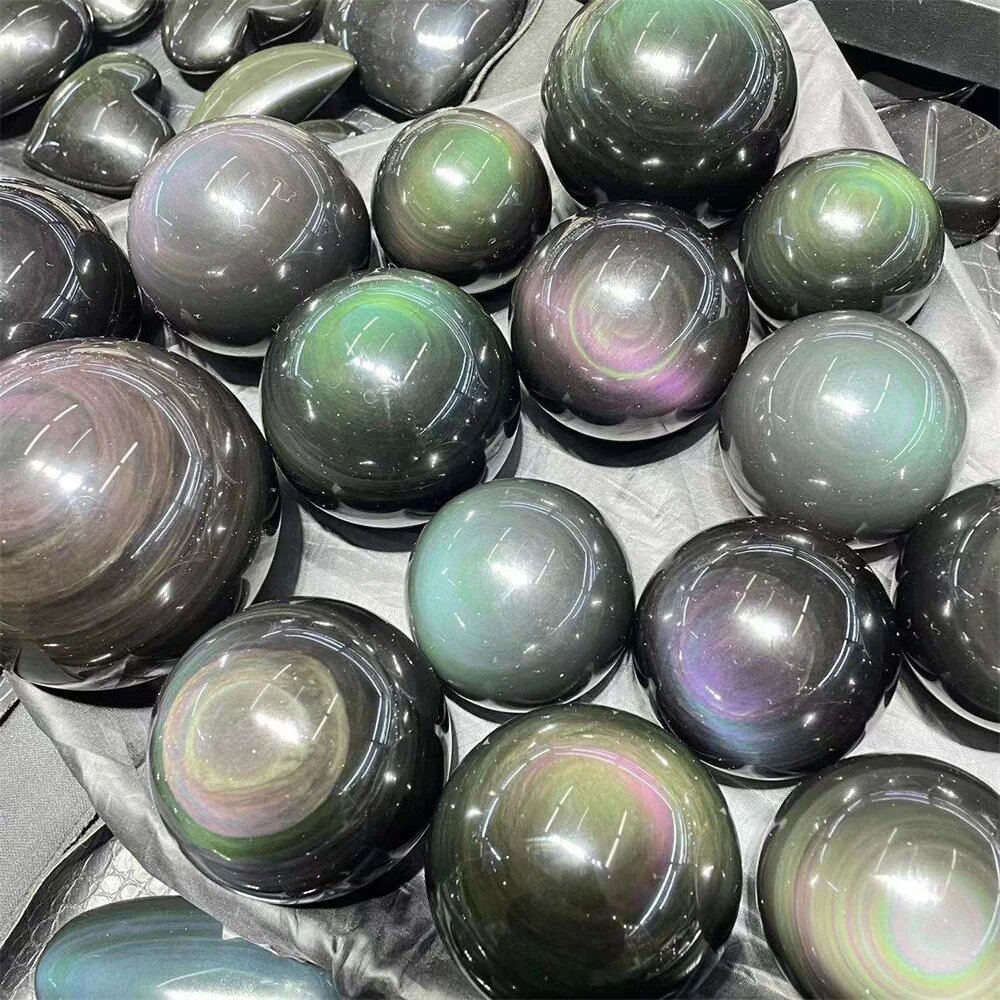 Радужный глаз обсидиан МOKAGY 30mm-35mm